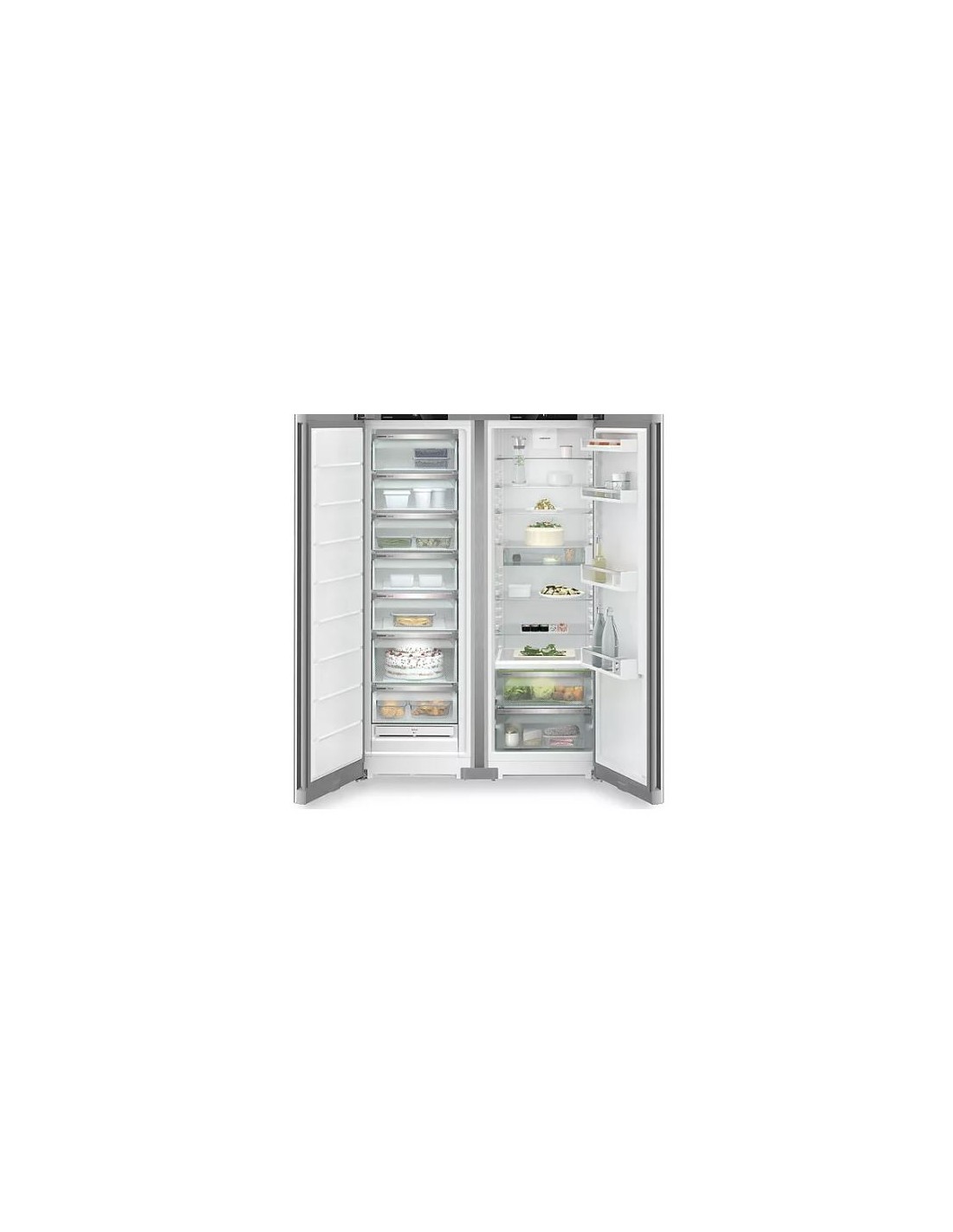 RÉFRIGÉRATEUR LIEBHERR COMBINÉS SIDE-BY-SIDE PLUS 2 PORTES INOX